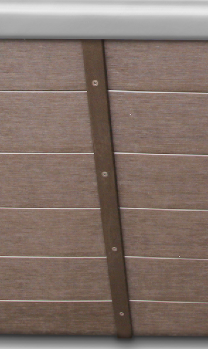 Fixing Strip 3H 4cm Chocolate w/Screws | Canadian Spa Co UK