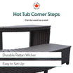 Corner Step - Square Surround Furniture – Canadian Spa UK