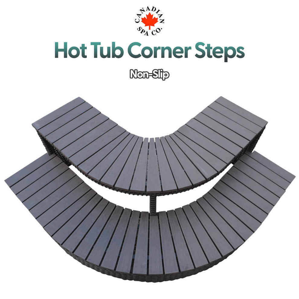 Corner Step - Square Surround Furniture – Canadian Spa UK