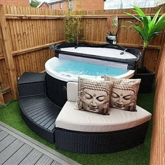 Glass Top Bar - Round Surround Furniture – Canadian Spa UK